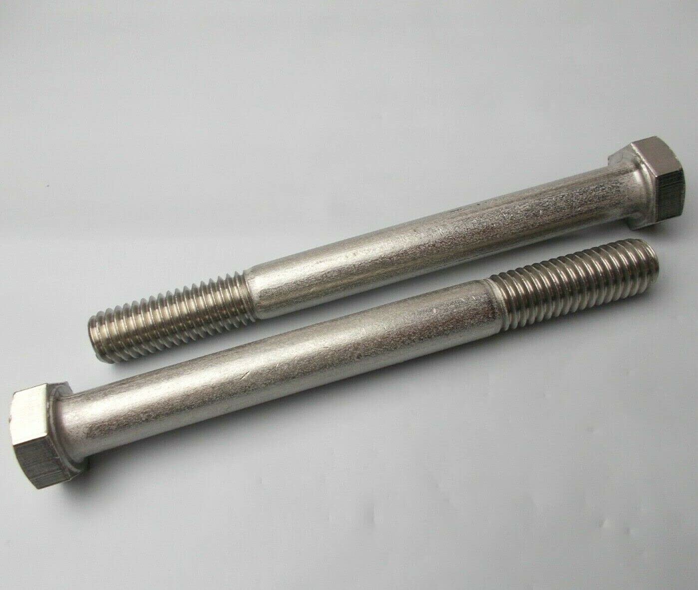 Hex Head Bolt 1/2"-13 x 5 Long 2 Bolts Stainless Steel 1/2-13x5
