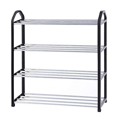 TAZSJG Shoe Rack Aluminum Metal Standing Shoe Rack Shoes Storage Shelf Home Organizer Accessories Shoe Rack