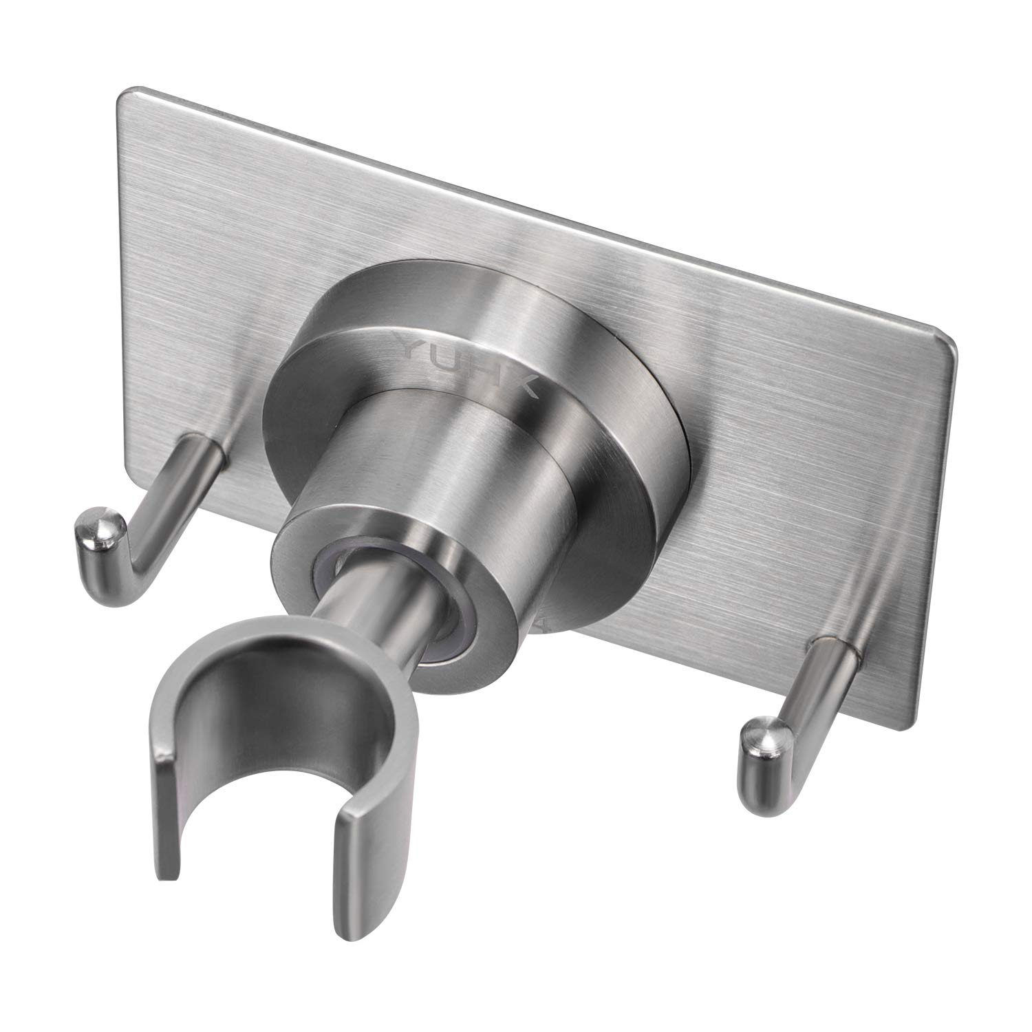 Shower Head Holder All Metal Strong Adhesive and Drilling Screws Two Installation Methods, Adjustable Handheld Shower Head Mount,Stainless Steel Hand held Showerhead Wand bracket