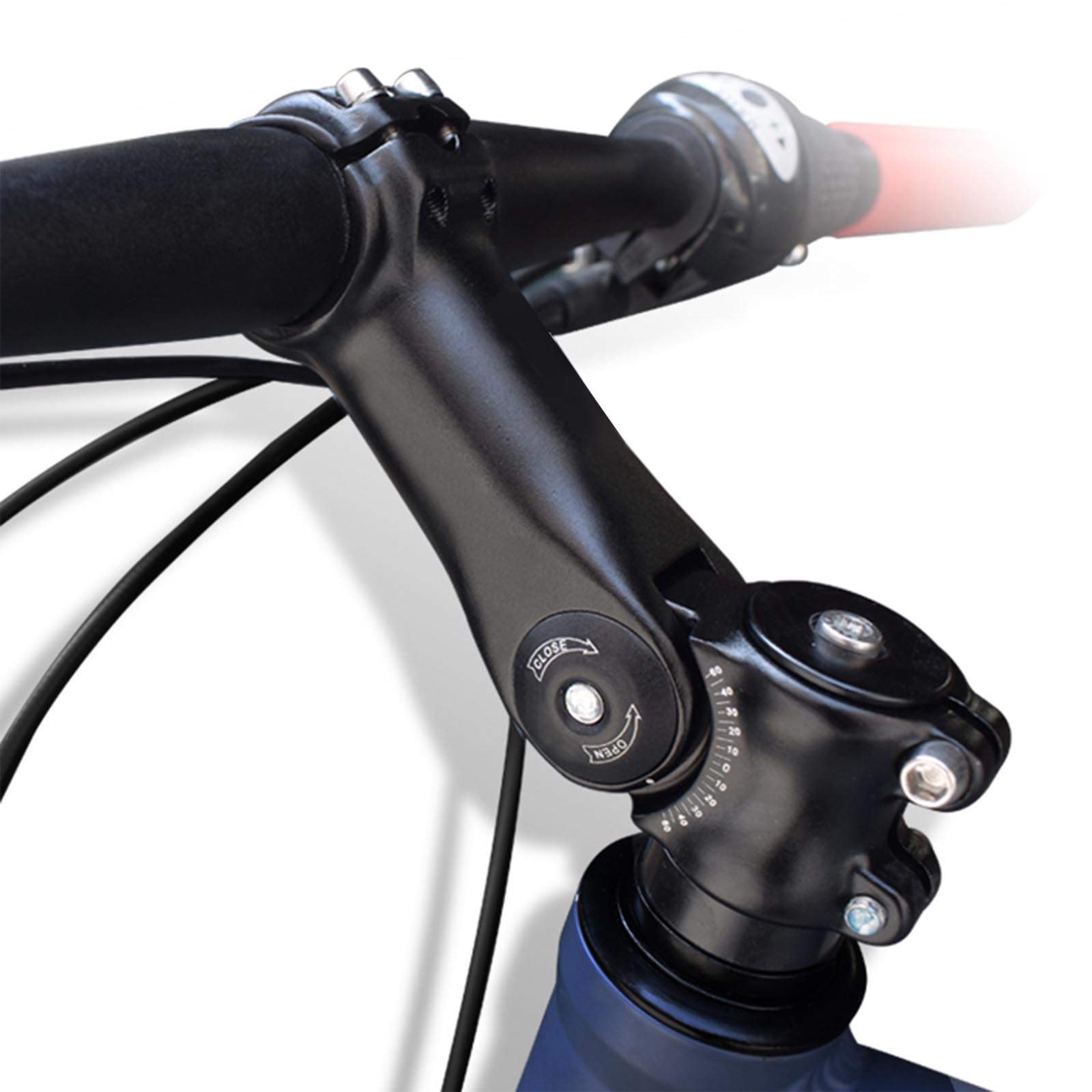 Create idea 1 Inch Adjustable Handlebar Stem,for Cross-Country Bike 1-1/8inch Front Fork 4-1/3 Inch Extension Black
