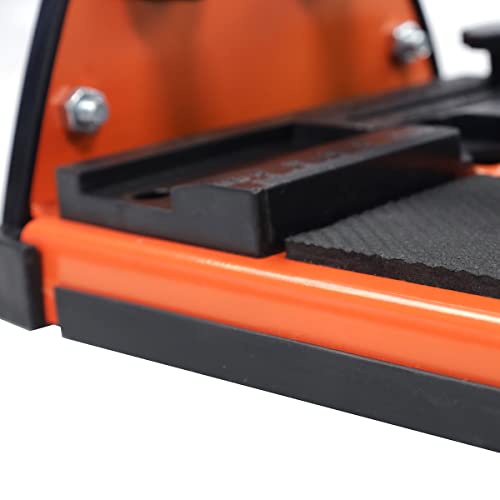 TILER 14 Inch Manual Tile Cutter, Professional Porcelain Ceramic Tile Cutter with Chrome Plated Solid Rails, Tungsten Carbide Cutting Wheel, Adjustable Fence Gauge, Anti-Skid Feet 8103E-2