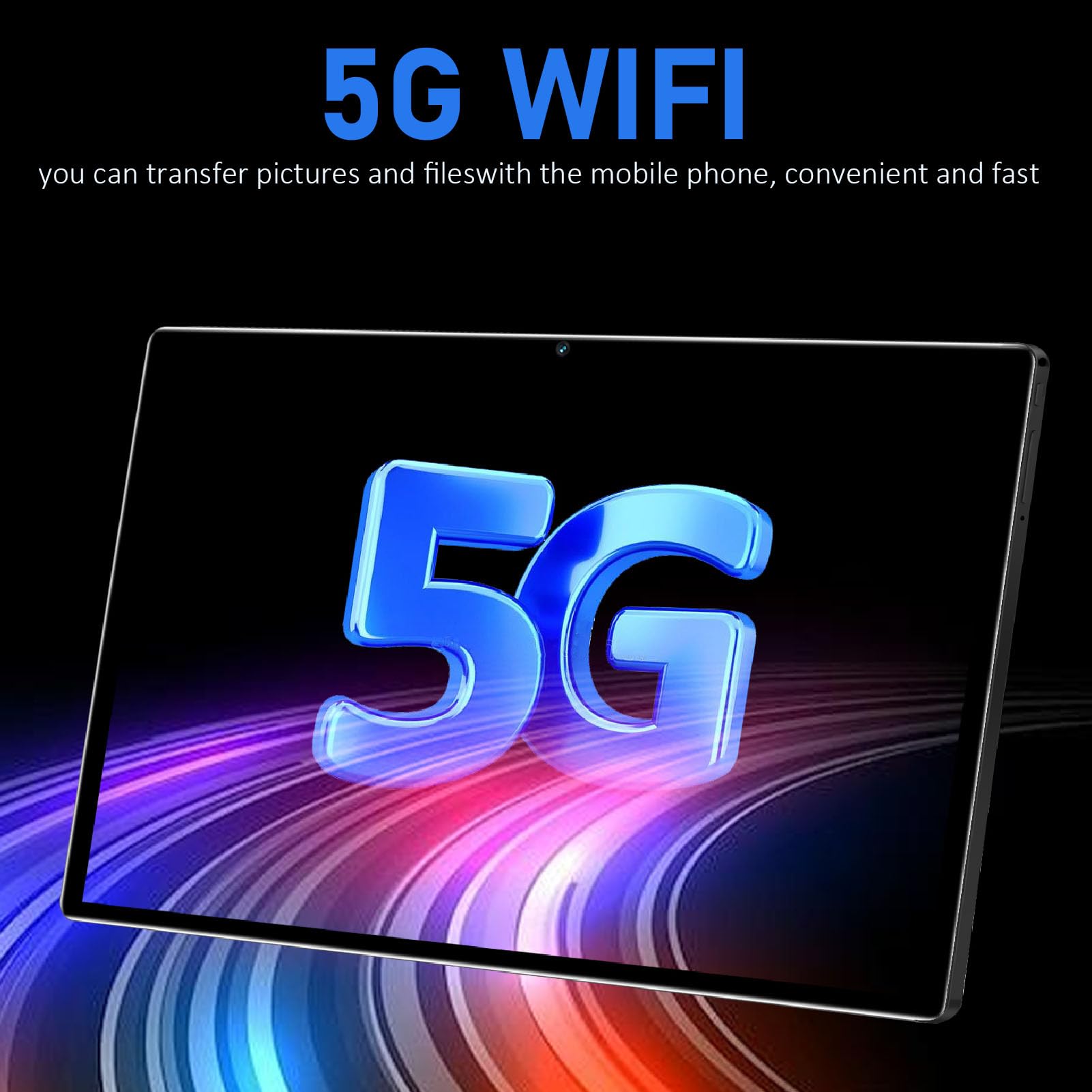 DAUZ Tablet, MT6735 Octa Core CPU 5G WiFi 10.1 Inch Touchscreen 2 in 1 4GB 64GB Tablet PC for Android 12 for Work (#1)