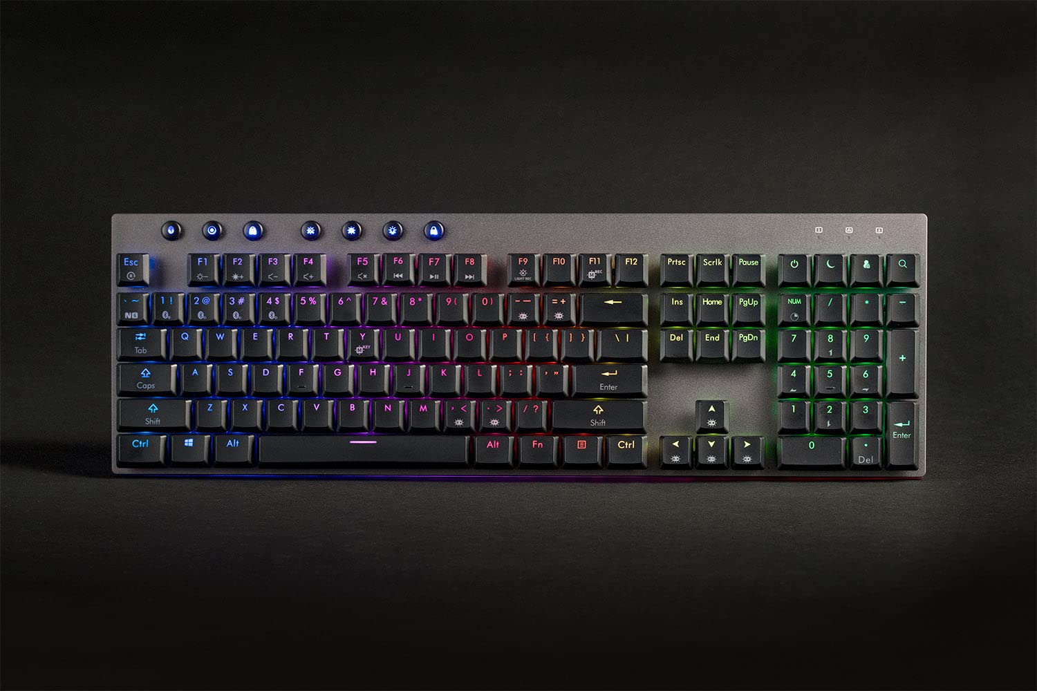 Hexgears Venture β Low-Profile Bluetooth Mechanical Keyboard Grey/Choc Brown