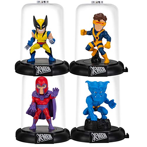 Domez Marvel’s X-Men Classic Series 1 Collector’s Box Set - Features Wolverine, Cyclops, Beast, Master of Magnetism - Authentic & Highly Detailed Collectible Characters - Connect, Collect, Display