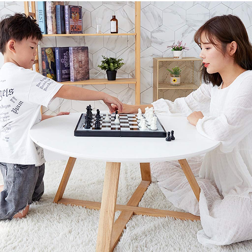 GOOFFY Chess 18.5 Inches Large Chess Magnetic Travel Chess Set with Folding Chess Board, Chess Plastic Portable Folding Chess Board, Travel Chess Board Game Sets, Chess Rules Game for Adults Kids ches