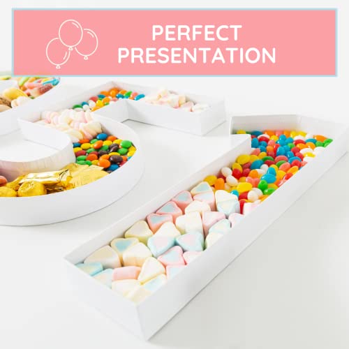 Soul & Lane Cardboard Numbers for Birthday Parties and Anniversaries, Fillable Candy Gift Box - Number 1