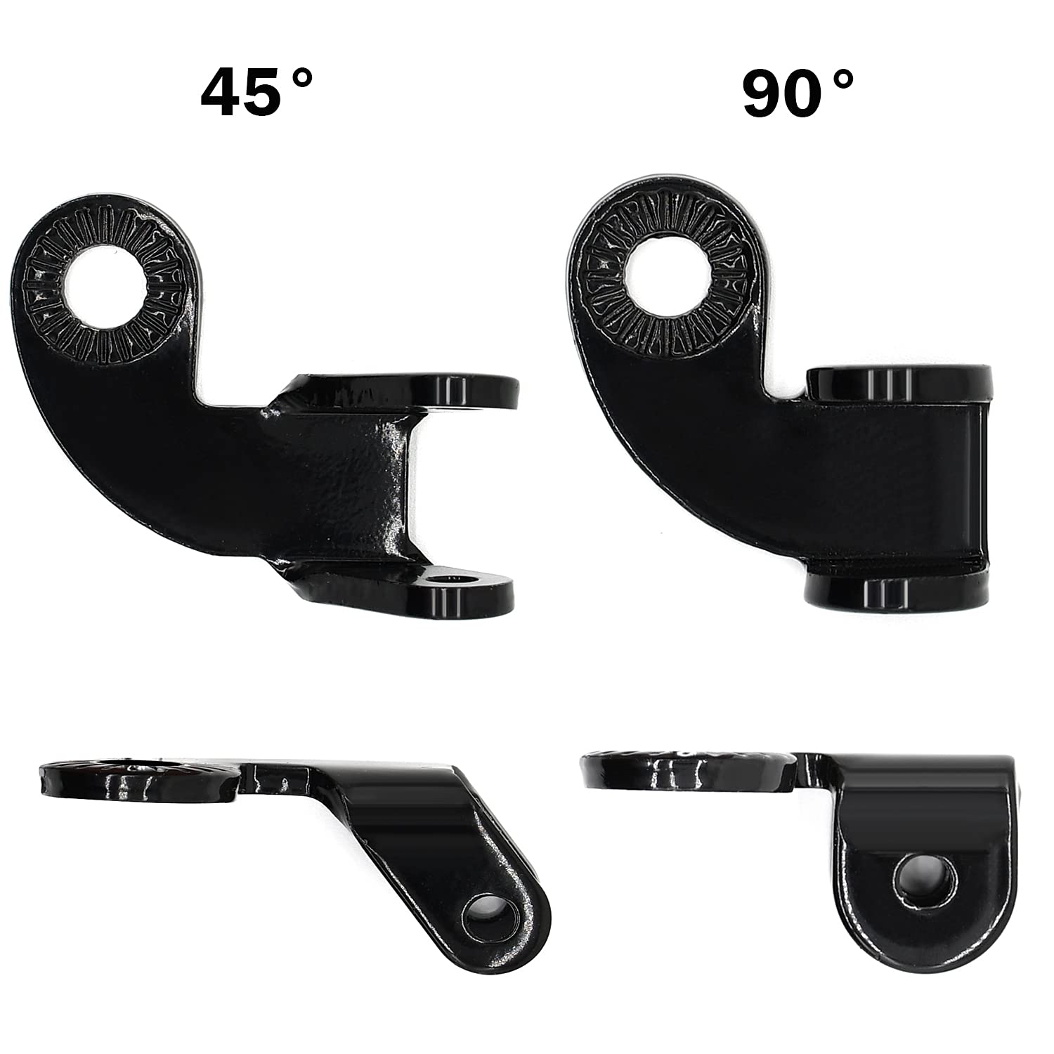 Thinvik 12.2MM Steel Hitch for Burley Trailer, Baby Bike Trailers Replace Attachment- Kids Burley Bee Bike Trailer Hitch Coupler Attachment - Children Trailers Adapter Replacement Connector(45°)