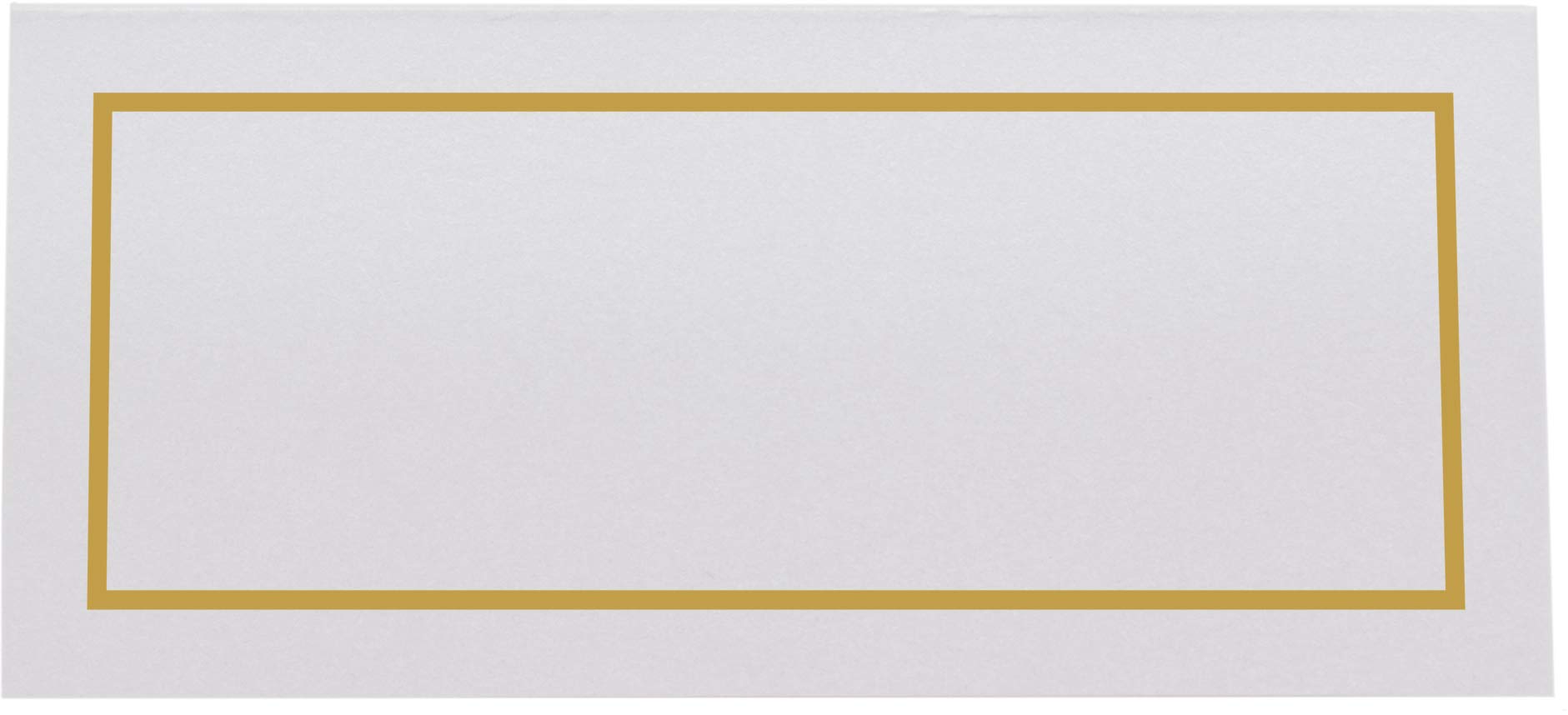 Single Line Border Printable Place Cards, Gold (Choose Color), Set of 60 (10 Sheets), Laser & Inkjet Printers - Wedding, Party, Dinner, and Special Events - Made in the USA