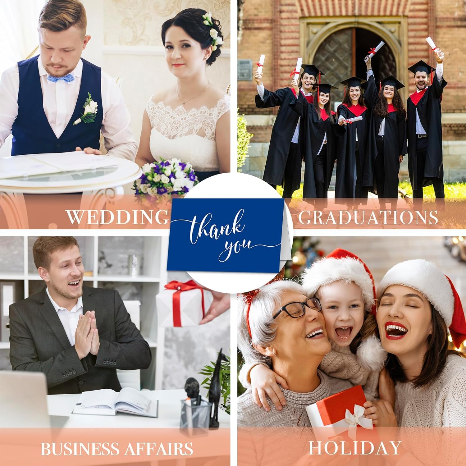 Keyfy Thank You Cards With Envelopes