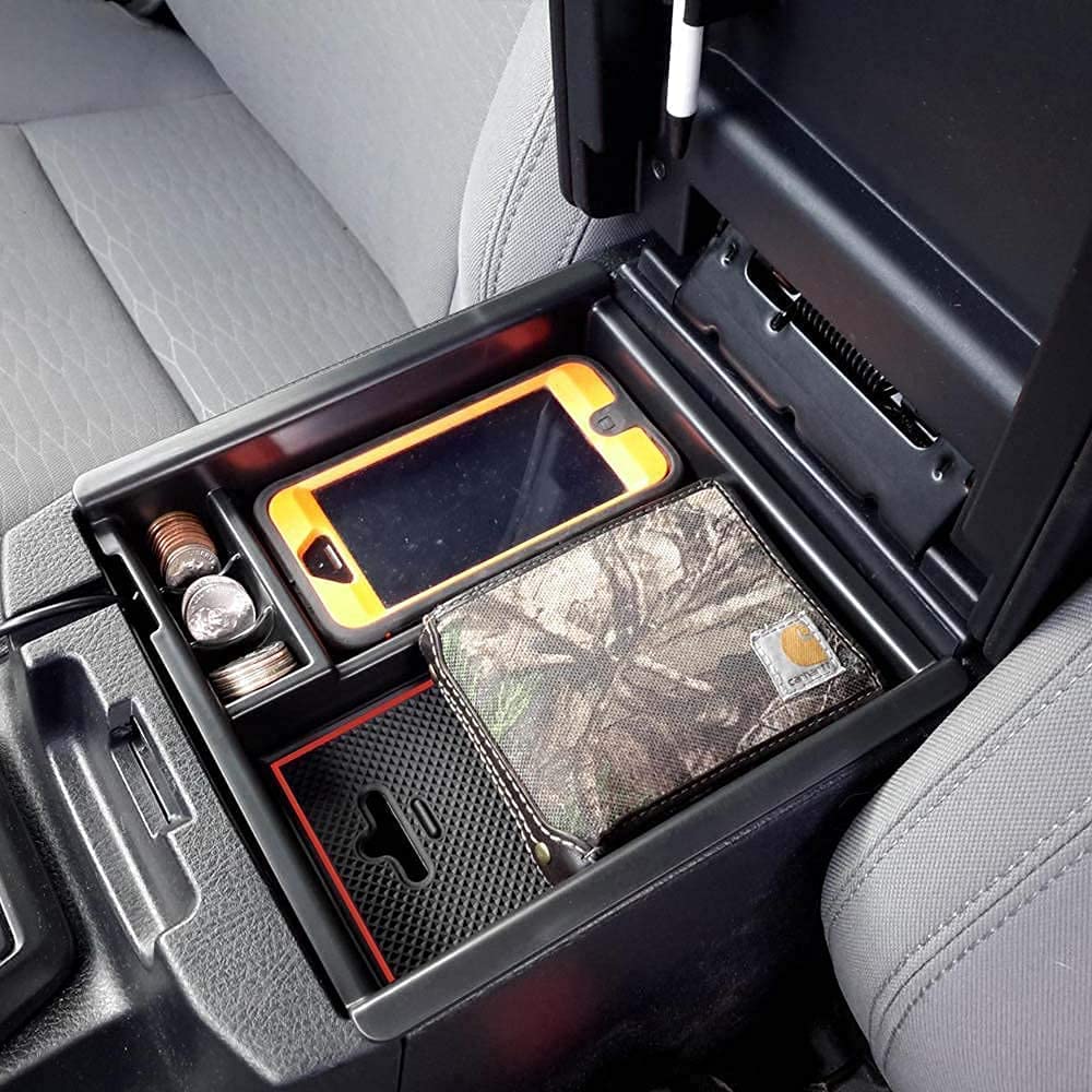 EDBETOS Center Console Accessory For 2016-2022 Toyota Tacoma Console Organizer Tray, Glove Box Organizer, ABS Material Armrest Box Insert (Set Of 2 Tacoma Accessories)