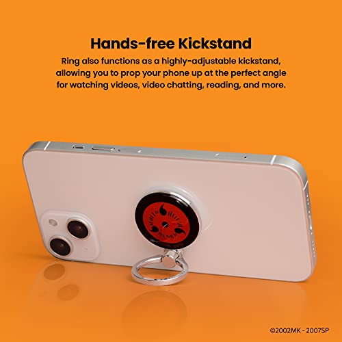 iFace Naruto Shippuden Anime Licensed Universal Smartphone Ring Holder Kickstand Accessory β Stick On Phone Stand/Hand Gripper Compatible with iPhone, Samsung Galaxy, etc. - Sharingan Symbol