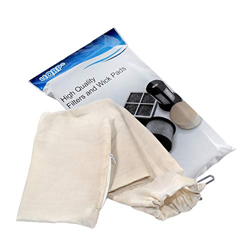 HQRP Dust Collector Bag compatible with DeWalt DW745, DW744, DW744X, DWE7491RS, DWE7480, 745, 744, 744x, 7480, 7491 10-inch Tablesaws Planers, 2.5" Dust Port