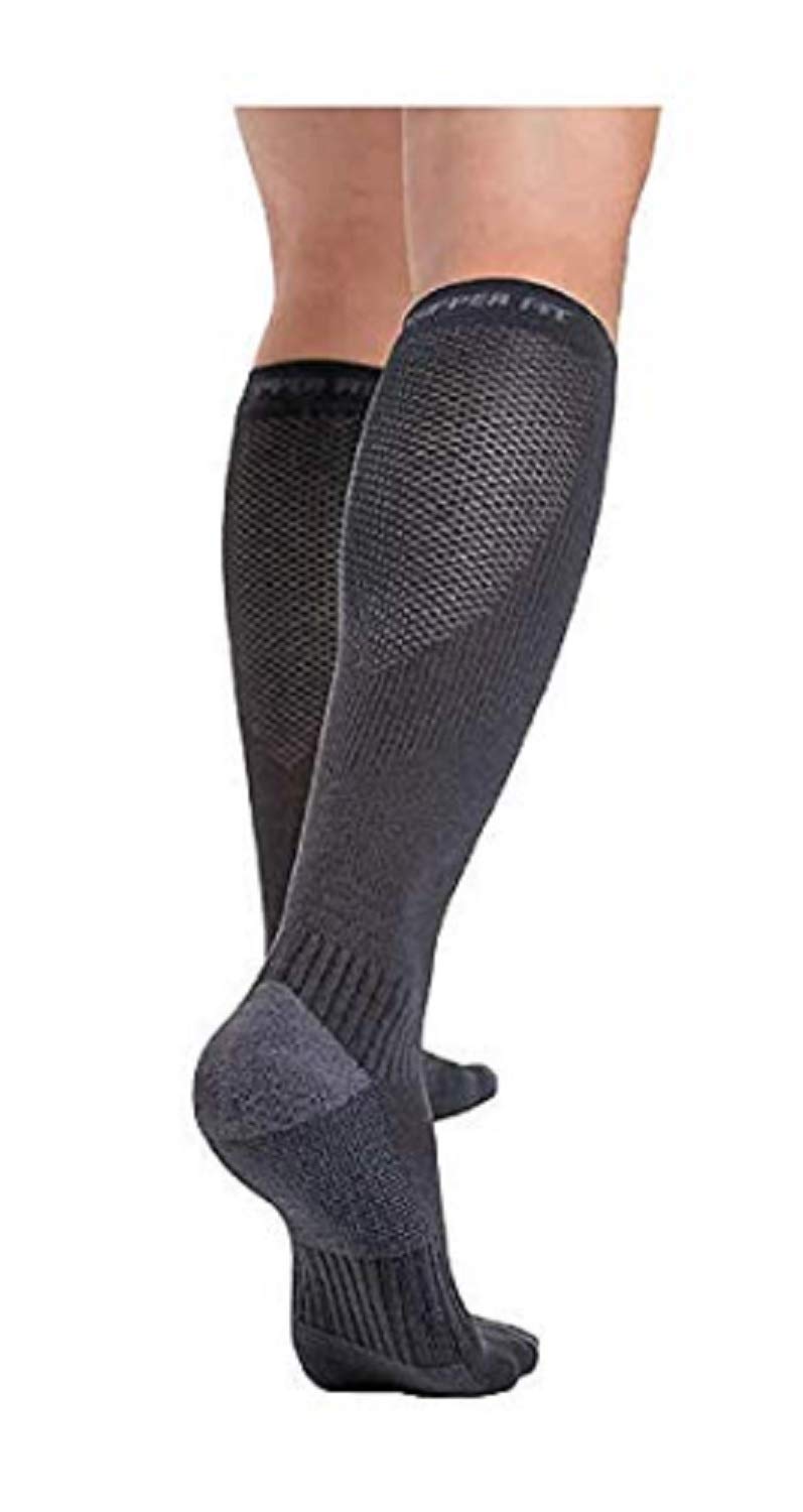 Copper Fit Unisex Compression Sock, Choose Size and Pairs (4, Large/X-Large), Black