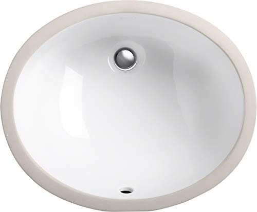 KOHLER K-2209-0 Caxton Under-Mount Bathroom Sink, White