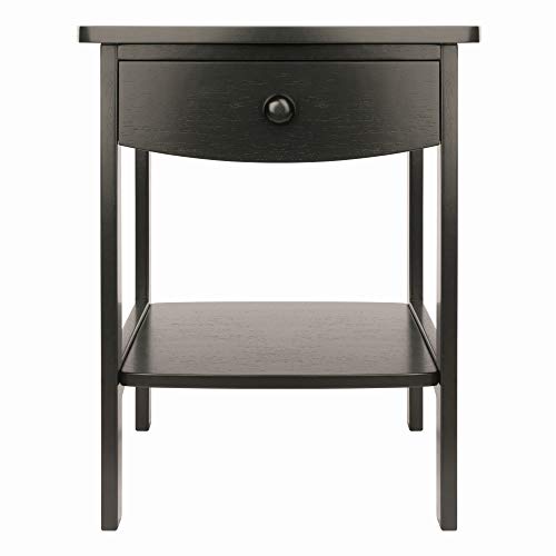Winsome Wood Claire Accent Table, Black