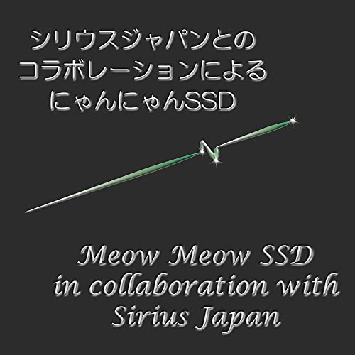 Sirius Cat SSD, 960 GB, Sirius Japan Sirius Cat Collaboration Product, 2.5 Inch, SATA 3, 6.0 Gb/s, SCD-960G