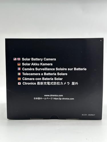 Ctronics 3MP Solar Security Camera Wireless Outdoor WiFi, PTZ Surveillacne Camera Battery-Powered for Home Security, 360° View, Spotlight Color Night Vision, PIR Human Detection, 2-Way Audio (White)
