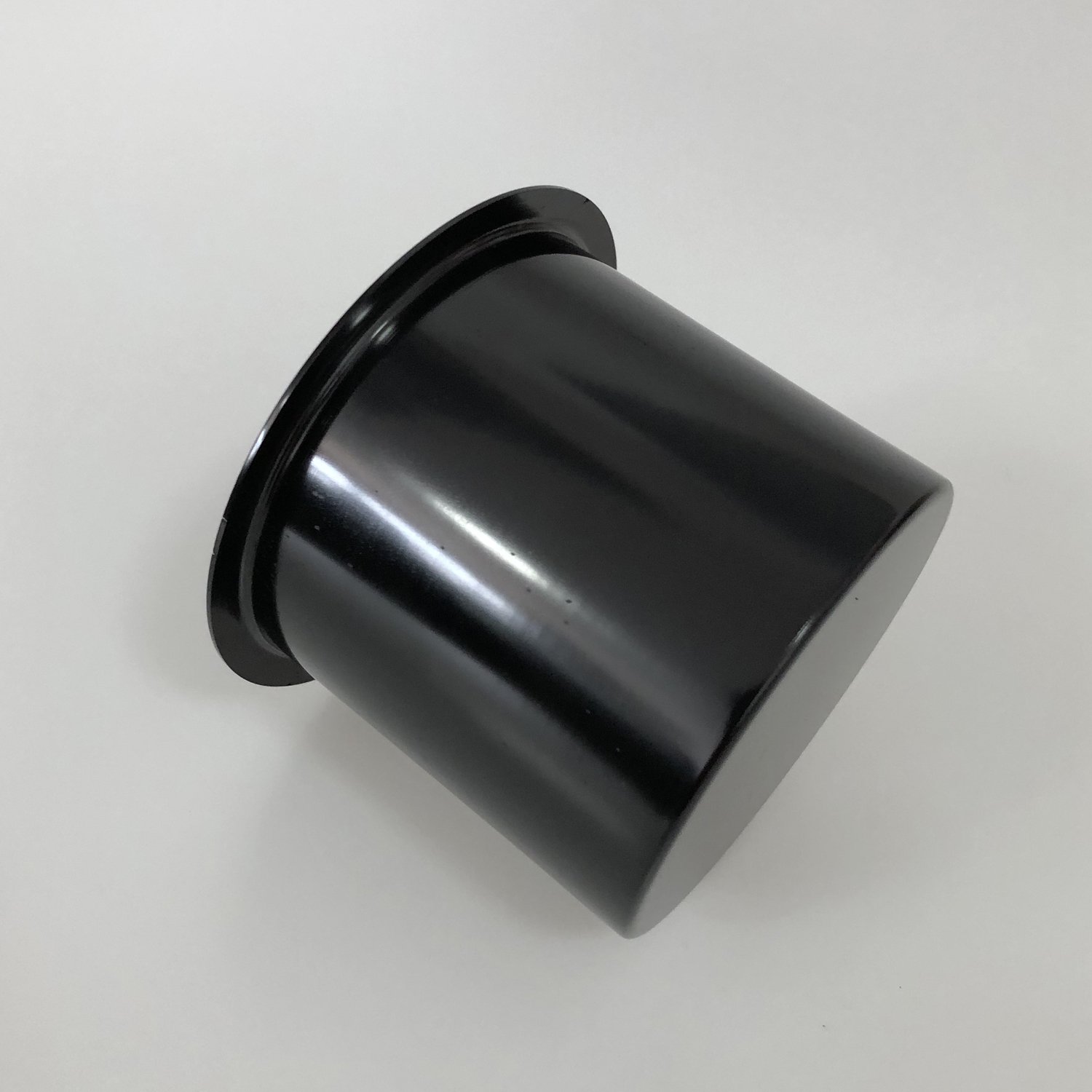 Yuanhe Aluminum Jumbo Cup Holder - 1 Pack Black Poker Table Cup Holder Insert for Casino Game Table Sofa Boats Pontoon Marine Bench Desk RV Cars & Trucks