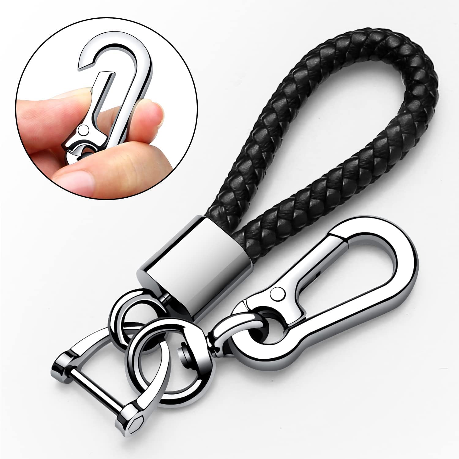 Compatible with Lexus Key Fob Cover with Keychain Soft TPU 360 Degree Protection Key Shell Case for RX ES GS LS NX RS GX LX RC LC Smart Key-Silver
