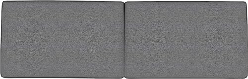 Creative Living Outdoor Bench/Settee/Swing Cushion with Four Patio Decorative Pillows, 59'', Grey