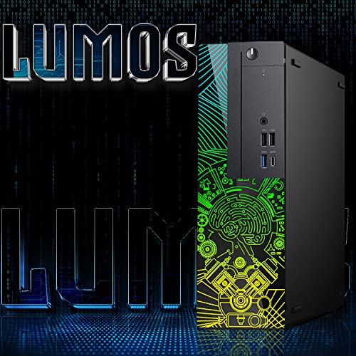 Lumos 8 Gaming Desktop PC, Intel Core i5 7th Gen, AMD RX 6400 4GB DDR6, 8GB RAM, 256GB SSD + 1TB HDD 27 Inch 165hz Gaming Monitor, PCI-E Bluetooth | Wi-Fi, RGB Kit, Win 10 Pro (Renewed)