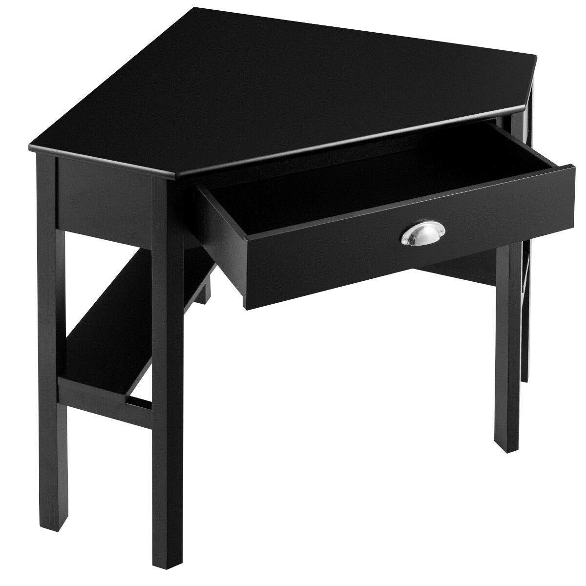 Corner Computer Desk Laptop Writing Table Wood Workstation Home Office Furniture