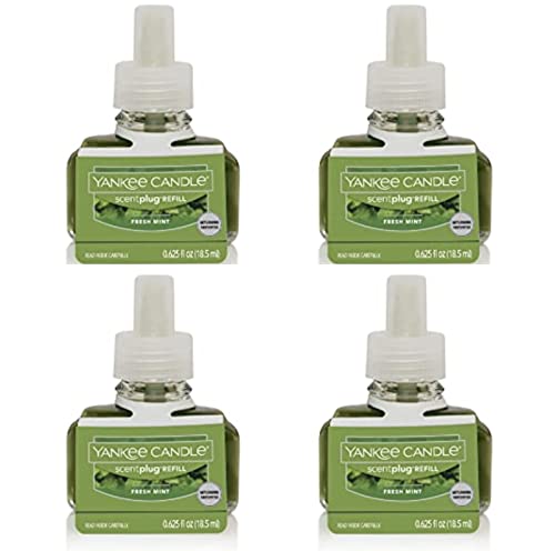 yankee candle Fresh Mint Scent Plug in Set of 4/0.625 fl oz Each