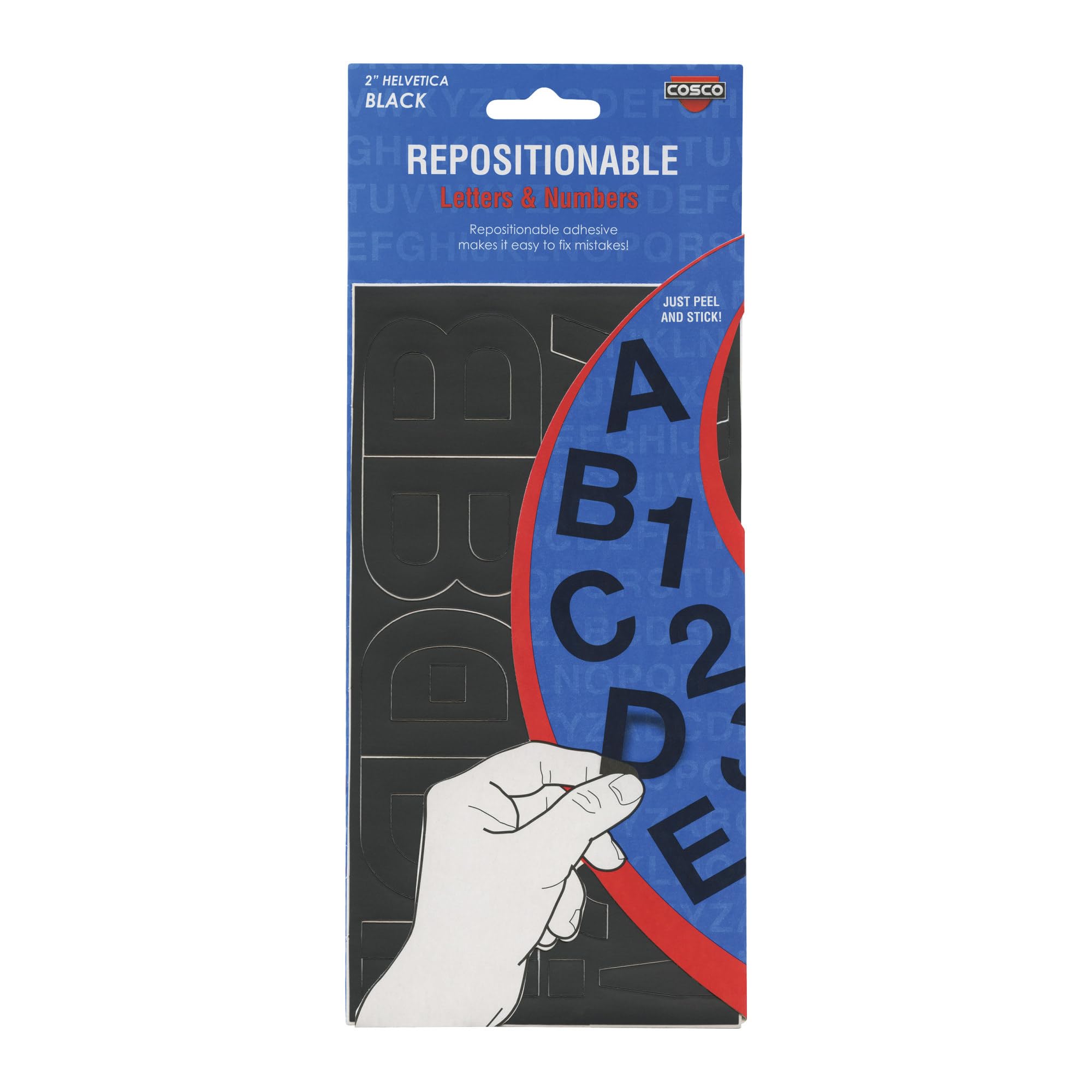 Creative Start Repositionable Adhesive Sign Letter, Black (098195)