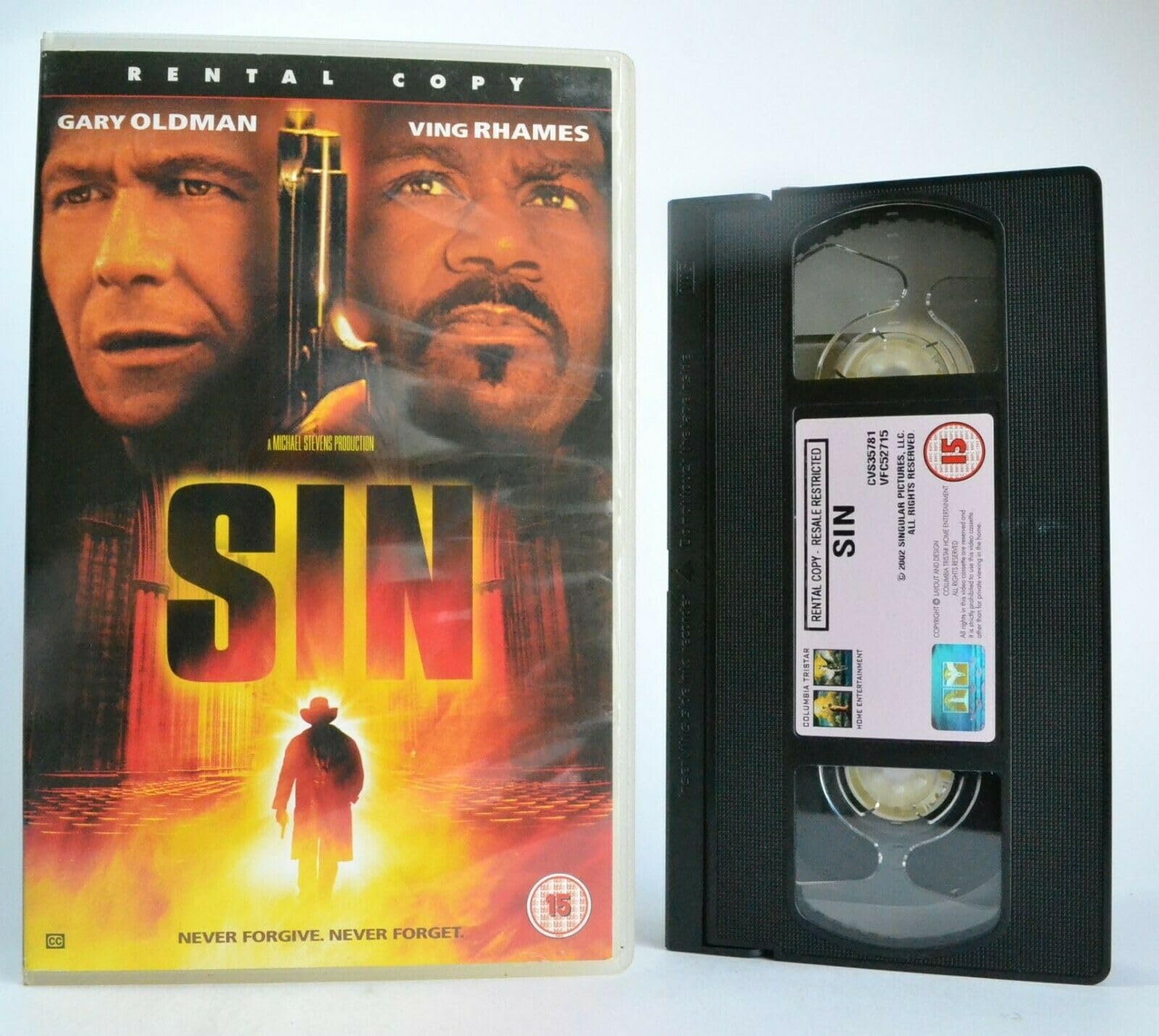 Sin: Columbia (2003) - Crime Thriller - Large Box - G.Oldman/V.Rhames - Pal VHS