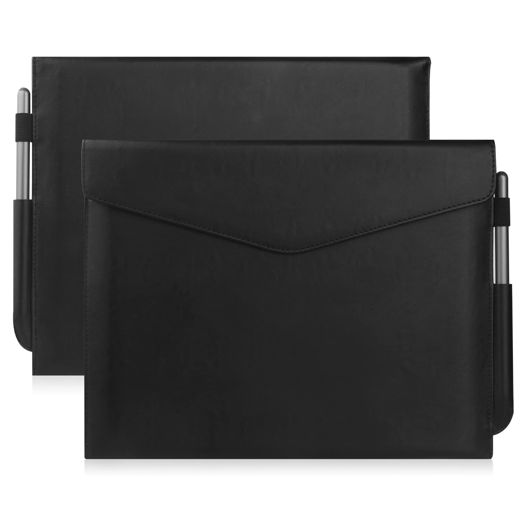 HGWALP Remarkable 2 Sleeve Bag,10.3 inch PU Leather Carrying Case with Pen Holder,Protective Pouch Fits Remarkable 2 Digital Paper/Note Air 10.3/Kindle Scribe 10.2",Will NOT Fit Remarkable 1-BK