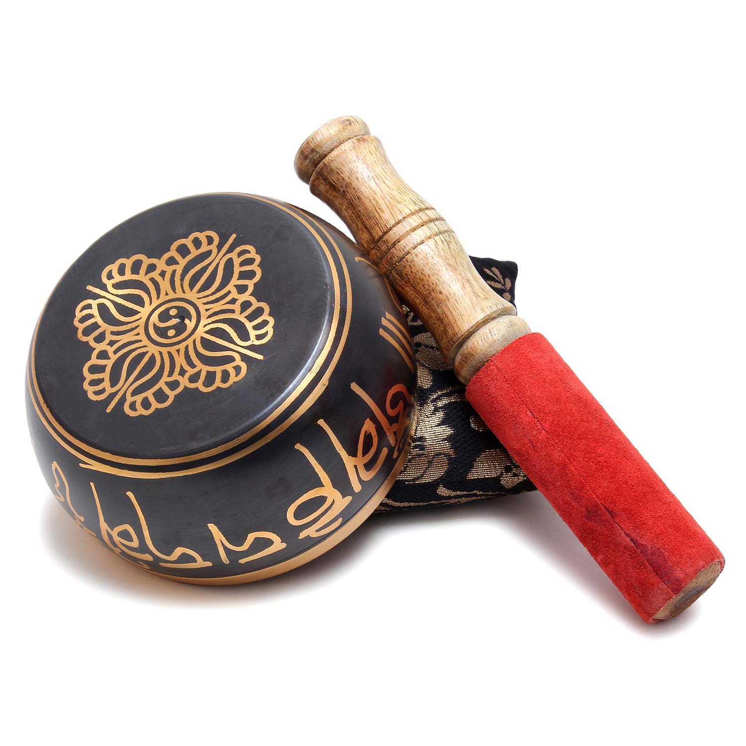 Zap Impex Beautiful Christmas Gift New Handmade Brass Buddha Singing Bowl Tibetan Meditation Yoga Sound Bowls 4 Inch