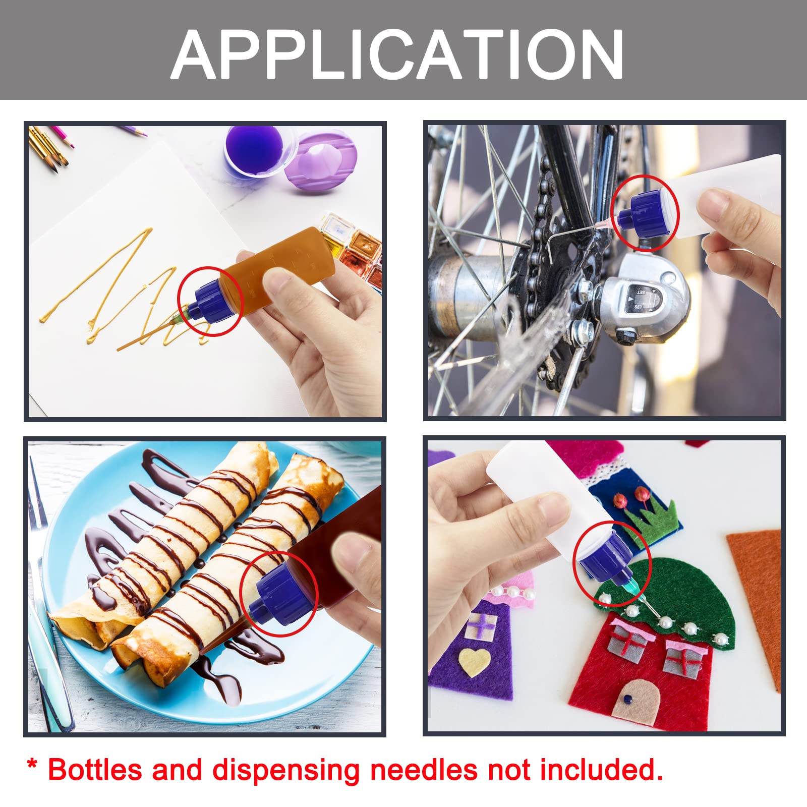 EDSRDUS Compatible with Luer Lock Green Dispensing Caps, Replacement Caps for Squeeze Bottles, 20/410 Neck Diameter 20mm, Thread Type 410 (Pack of 12)