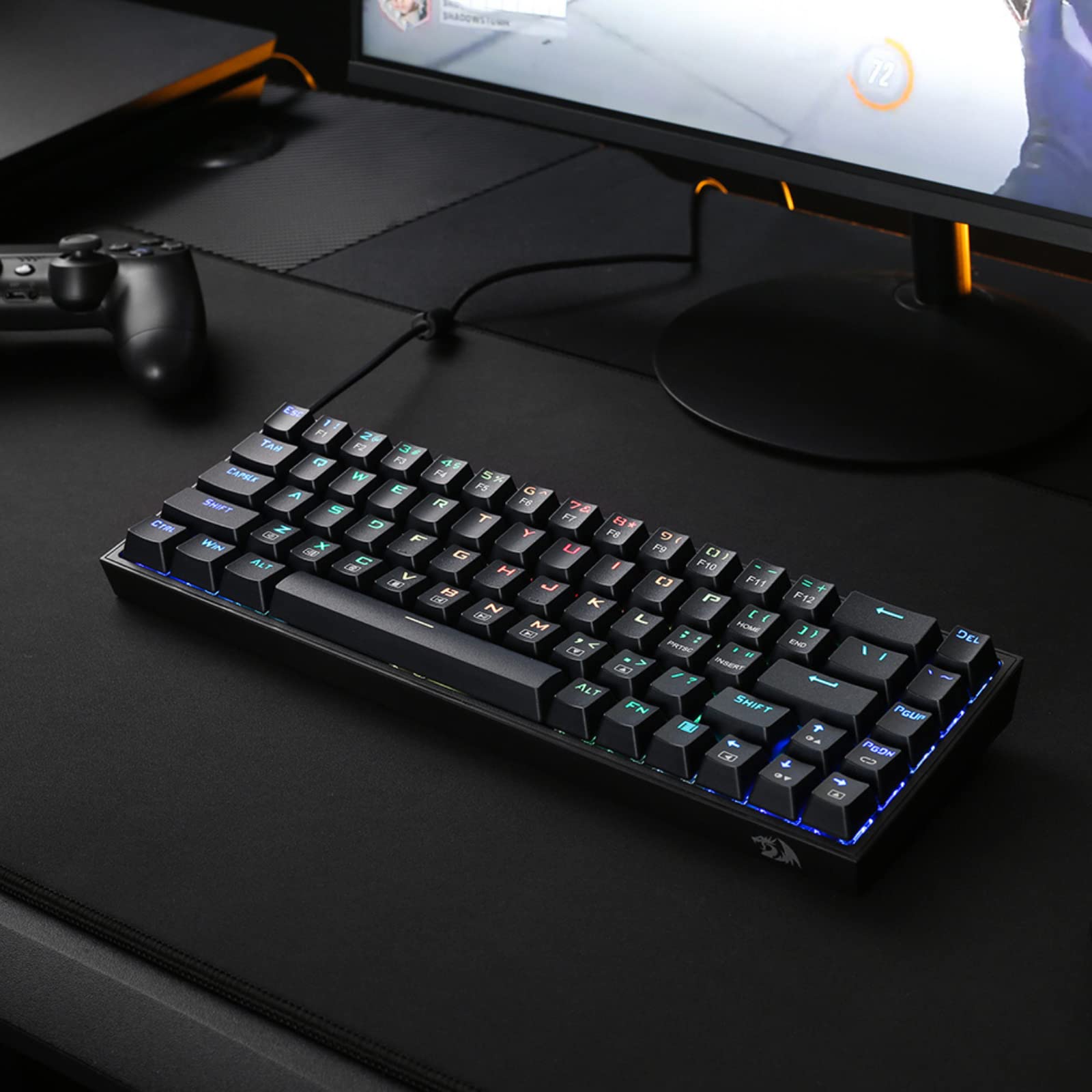 Redragon M913 Impact Elite Wireless Mouse & K631 Castor 65% Wired RGB Gaming Keyboard Bundle