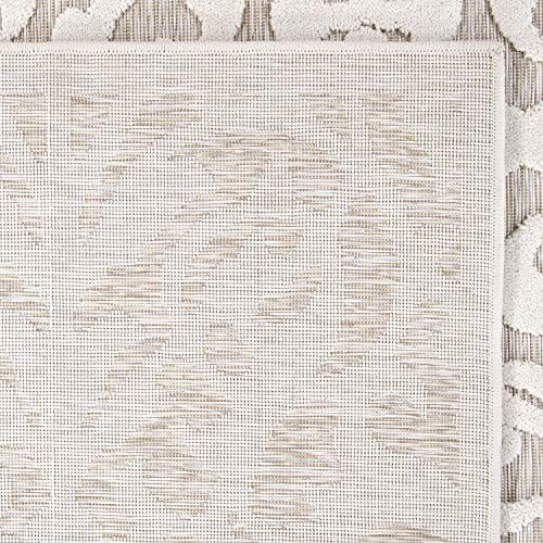 My Texas House by Orian Lady Bird Area Rug, 5'2" x 7'6", Natural Driftwood