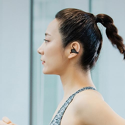Headphones Wireless Bluetooth, Wireless Ear Clip Skeleton Conduction Headphones, Bluetooth 5.3 Waterproofs Open Ear Headphones, Bluetooth Headphones, Noise Cancelling Headphones for Sleeping,