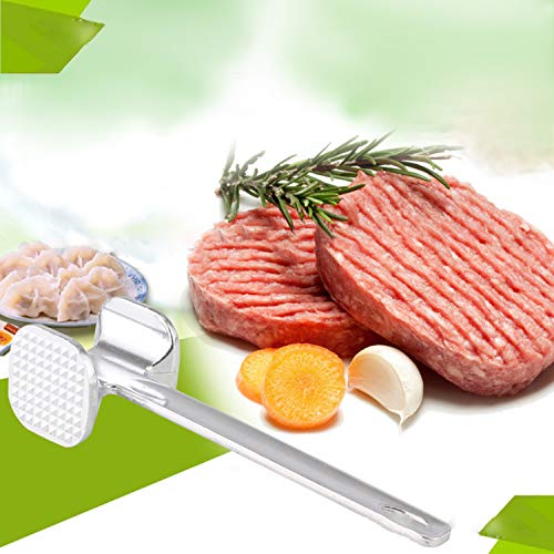 LaXon Meat Tenderizer,Steel Dual-Sided Heavy Duty Meat Tenderizer Tool,Great for Loosening Vegetables,Crack Crab or Crush Garlic