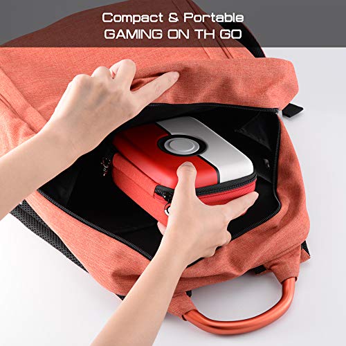 Tombert Carrying case for PTCG Trading Cards, Gifts for Boys, Hard-Shell Storage Box fits Magic MTG Cards and PTCG, Holds 400+ Cards(RED & WHITE)