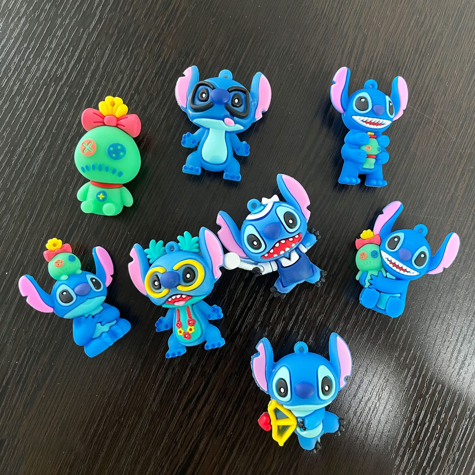 Educatgame 8Pcs Cartoon Cake Topper Sets for Cake Supplies for Boys Girls Birthday Party Decorations