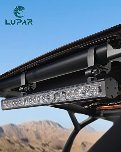 Lupar UTV Chase Lightbars C-Clamp Mounting Bracket Universal Fits 1.75" - 2 Inch Rollcage Bar Mount, Heavy-Duty Aluminum Brackets for Off-Road RZR - 2 Pack