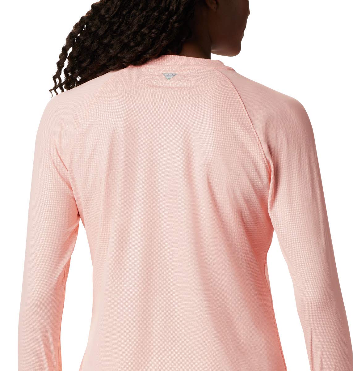 Columbia Women's Tidal Deflector Zero Mock Long Sleeve, Tiki Pink, Medium