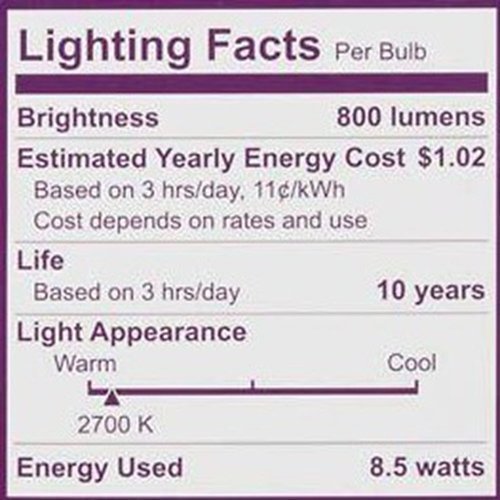Philips LED Basic Frosted Non-Dimmable A19 Light Bulb - EyeComfort Technology - 800 Lumen - Soft White (2700K) β 8.5W=60W - E26 Base - Old Version - Indoor - 8-Pack