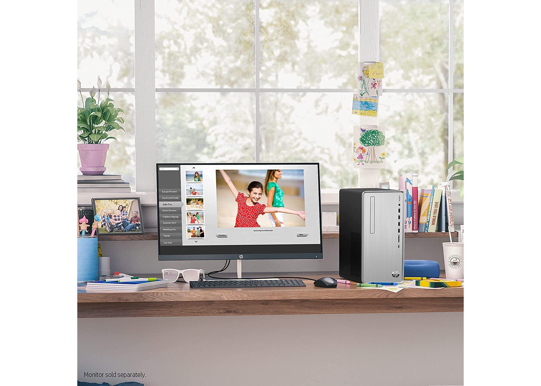 HP Newest Pavilion Desktop, AMD Ryzen 3 5300G Processor, AMD Radeon Graphics, 16GB DDR4 RAM, 512GB PCIe SSD + 1TB HDD, HDMI, VGA, USB Type-C, Wi-Fi, Headset Included, Windows 11 Home, Silver