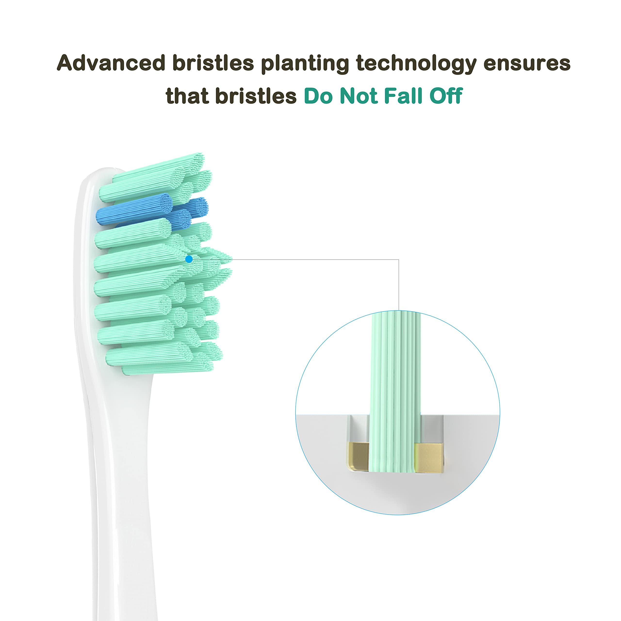 Relax Artist Replacement Toothbrush Heads for Deep Cleaning, Compatible with Phillips Sonicare Electric Tooth Brushes, Fit for E-Series, Essence, Xtreme, Elite, Advance