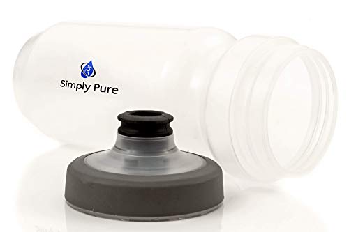 Simply Pure Purist 22 Oz BPA-Free Water Bottle by Specialized Bikes (Watergate Cap) - Clear