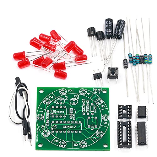 Lucky Rotary Suite Electronic Suite Turntable CD4017 NE555 Self LED Light Kits Production Parts Module 3V 5V Pulse Generator DIY