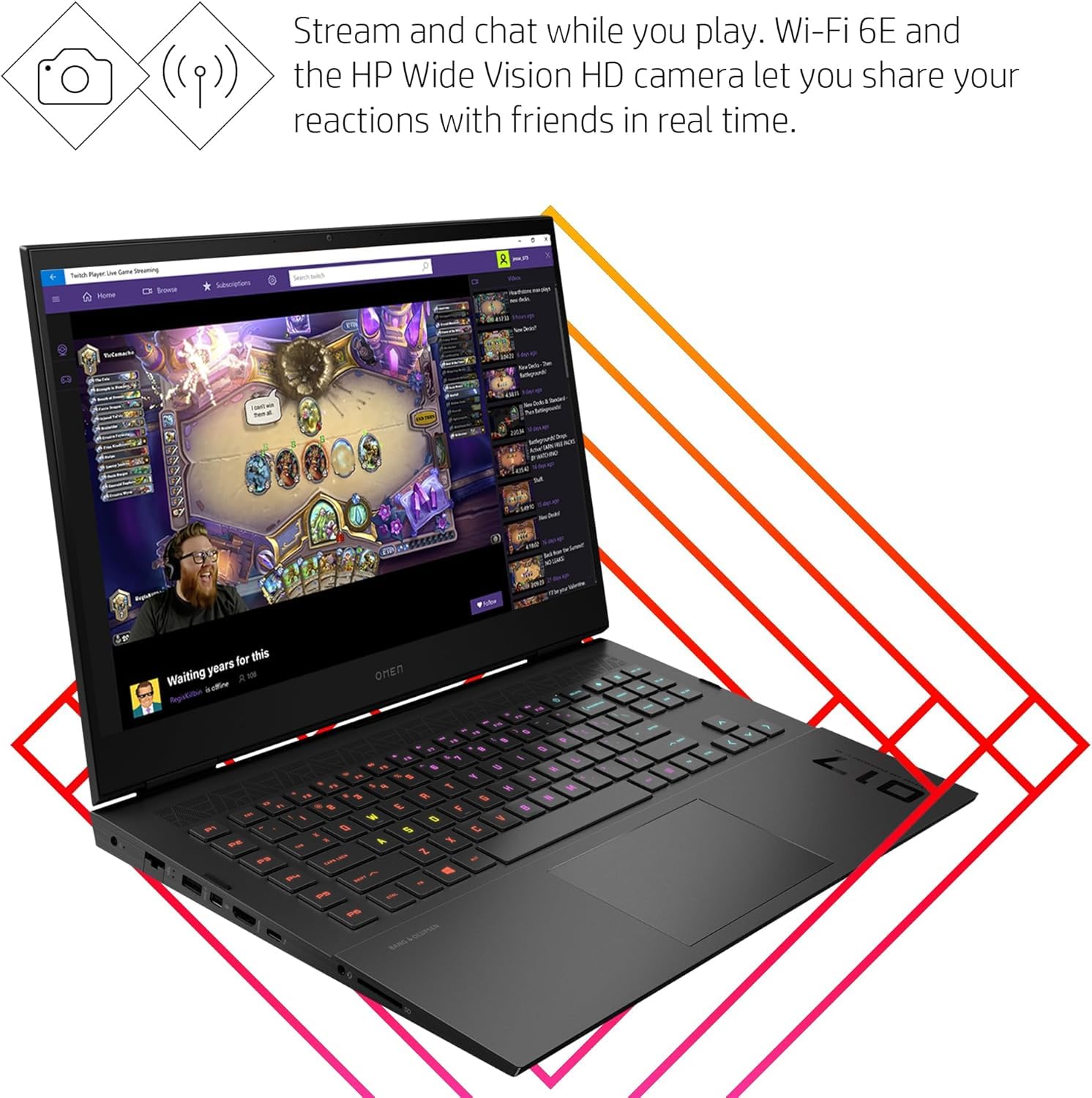 HP Omen 17.3" Gaming Laptop - QHD 165Hz Display, Intel 24 Cores i9-13900HX, GeForce RTX 4080, 64GB DDR5, 4TB SSD, WiFi 6E, Backlit Keyboard, Windows 11 Pro, with Wireless Silent Mouse