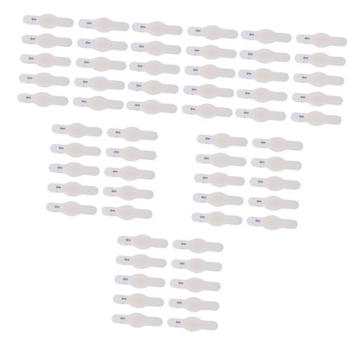 HEALLILY 60 Pcs Blister Stickers Heel Cushions for Womens Shoes Foot Protectors for Feet Silicone Gel Seal Adhesive Heel Bandage Moleskin Blister Heel Sticker White High-Heeled Shoes Pad