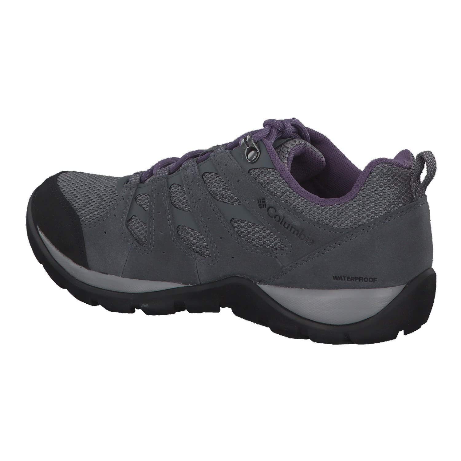 Columbia Women's Redmond V2 Waterproof, Ti Grey Steel/Plum Purple, 7.5