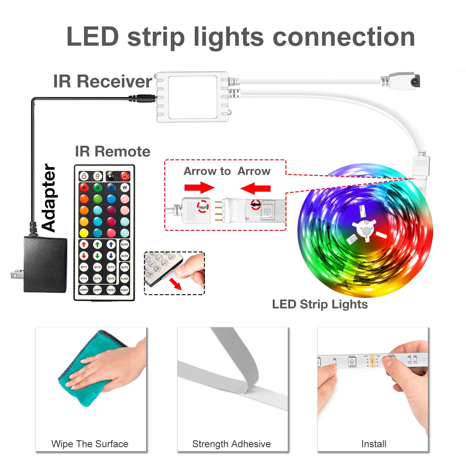DAYBETTER Outdoor Strip Lights