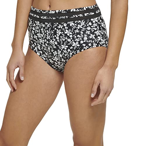 Tommy Hilfiger Women's Standard High Waisted Bikini Bottom, Black